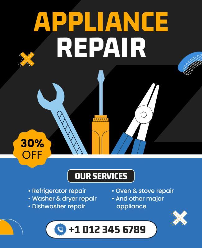 Appliance Repair Flyer Templates – Easy Flyer Design Ideas