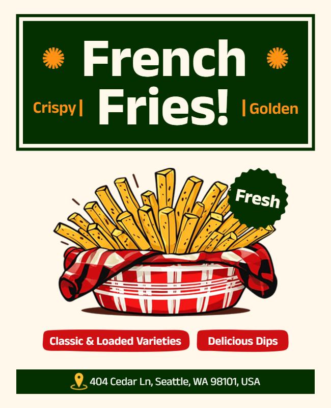 French Fries Flyer Templates – Quick Flyer Design Ideas