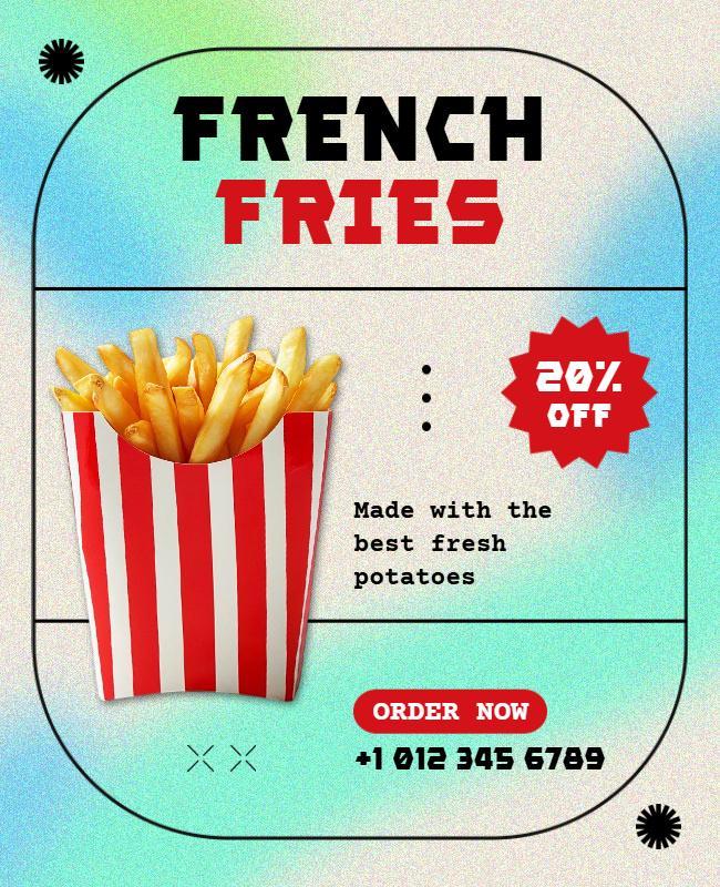 French Fries Flyer Templates – Quick Flyer Design Ideas