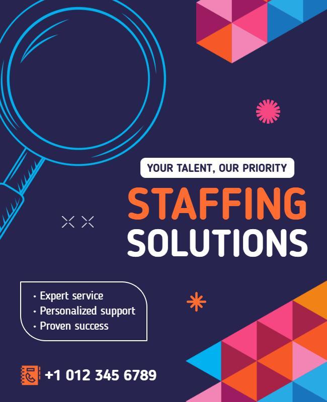 Staffing Agency Flyer Templates – Easy Flyer Design Ideas