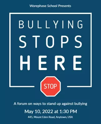 Anti-Bullying Flyer Templates – Quick Flyer Design Ideas