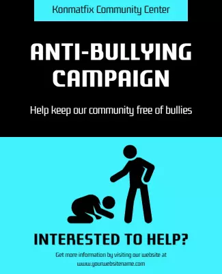 Anti-Bullying Flyer Templates – Quick Flyer Design Ideas