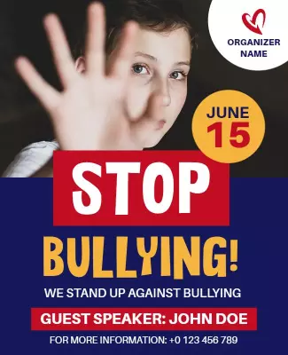 Anti-Bullying Flyer Templates – Quick Flyer Design Ideas
