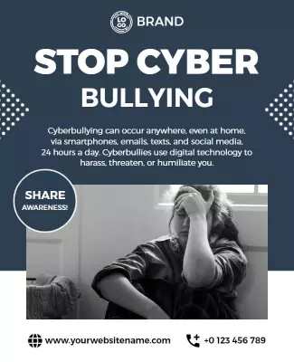 Cyberbullying Flyer Templates – Quick Flyer Design Ideas